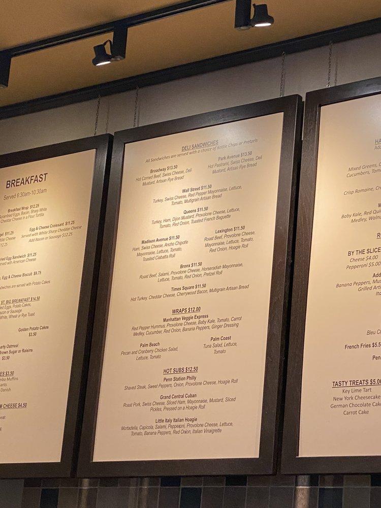 Menu at 18 Monroe Street Market pizzeria, Orlando