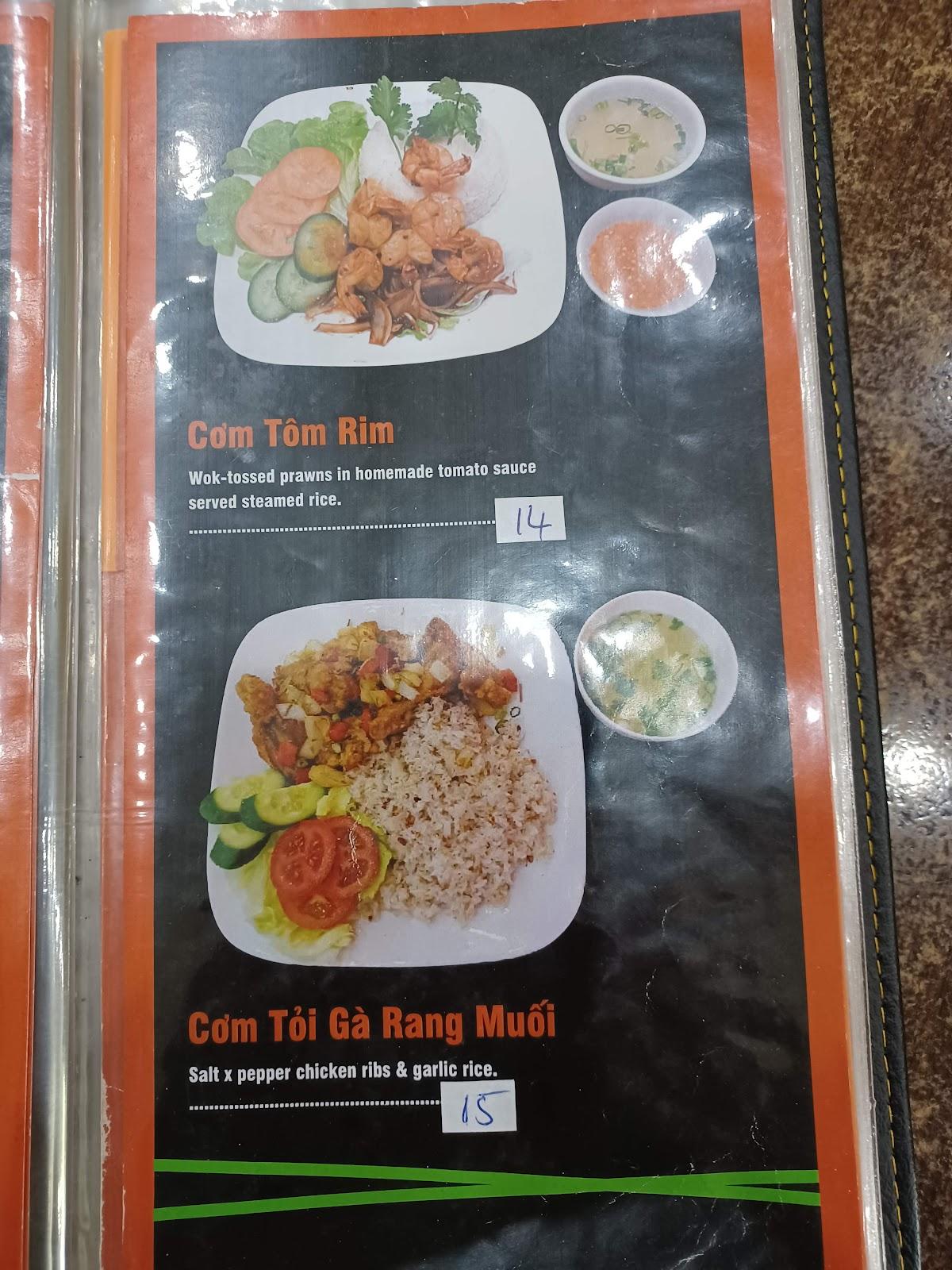 Menu at Broken Rice Vietnamese Restaurant - Canley Heights, Canley Heights