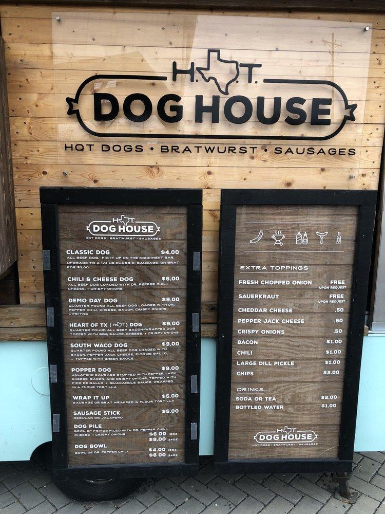 Menu at Heart of Texas Dog House restaurant, Waco