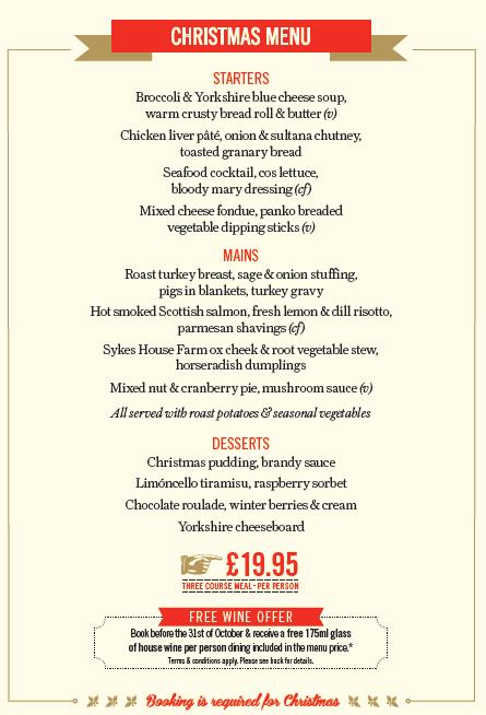 Menu at Town Street Tavern pub & bar, Horsforth