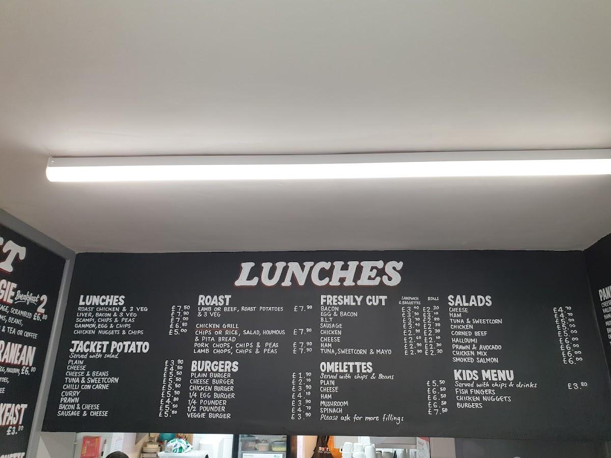 Carta de HalfWay Cafe, Sidcup, 176 Halfway St