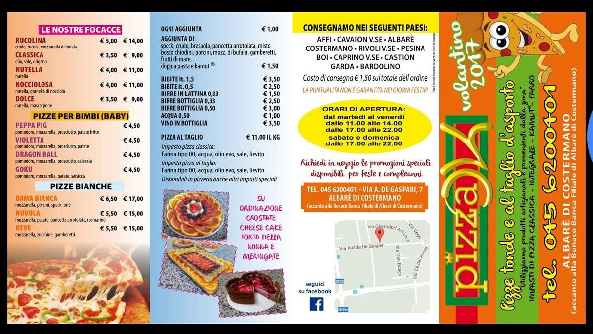 Carta de pizzería PIZZA OK di Rizzi Stefano, Albaré Stazione