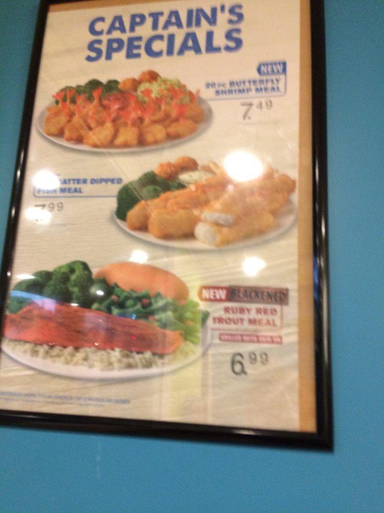 Menu at Captain D's fast food, Thomasville