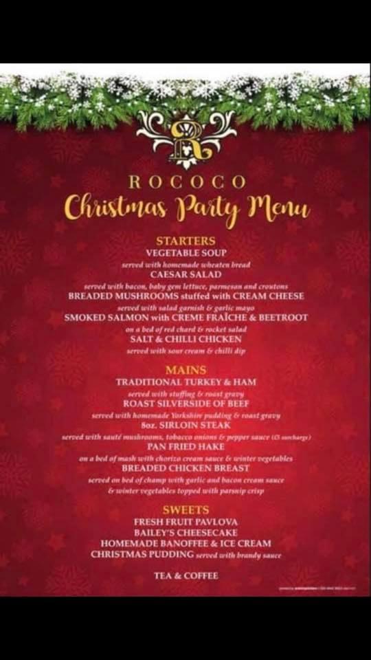 Menu at Rococo Wine Bar Antrim, Antrim