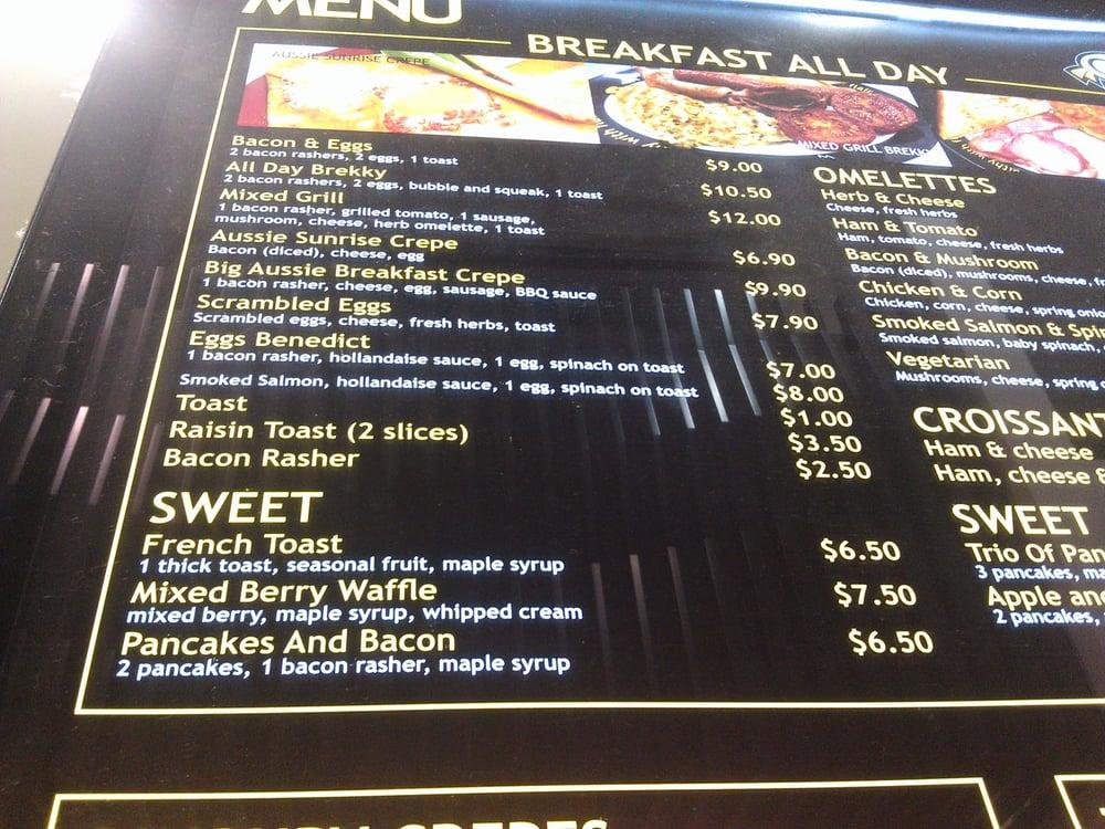 Menu at La Luca Cucina restaurant, Brisbane City
