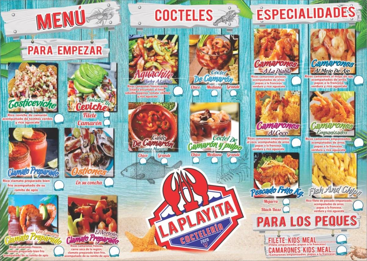 Carta del restaurante La Playita Cocteleria, Guerrero
