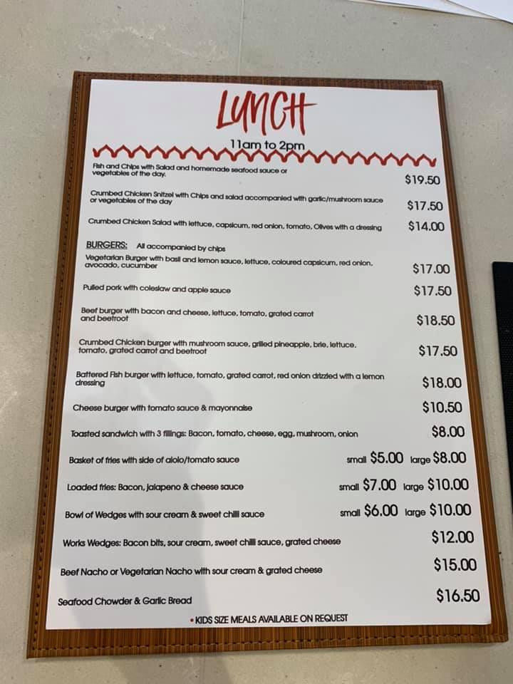 Menu at Priya Cafe & Restaurant, Greymouth