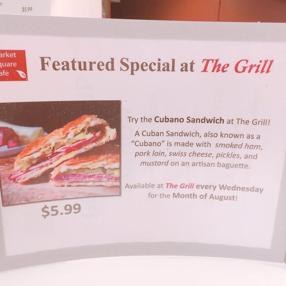 Menu at Stanford Hospital and Clinics Market Square Cafeteria, Stanford ...