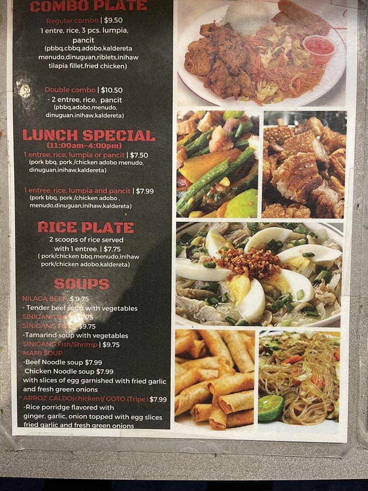 Menu at Best Lumpia BBQ, Stockton, Thornton Rd J