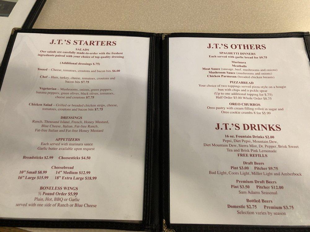 Menu at J T's Pizza & Subs-Simpsonville, KY pizzeria, Simpsonville, 129 ...