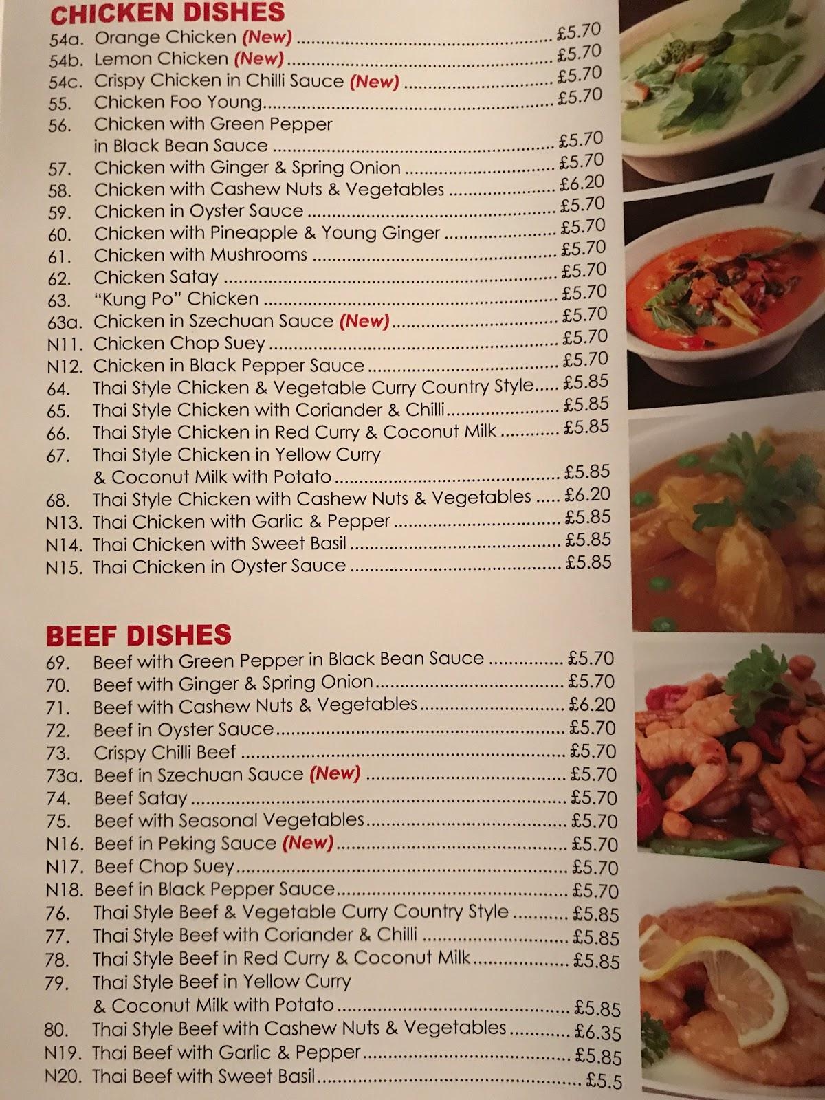 Menu at Honeymoon Restaurant, Barnstaple