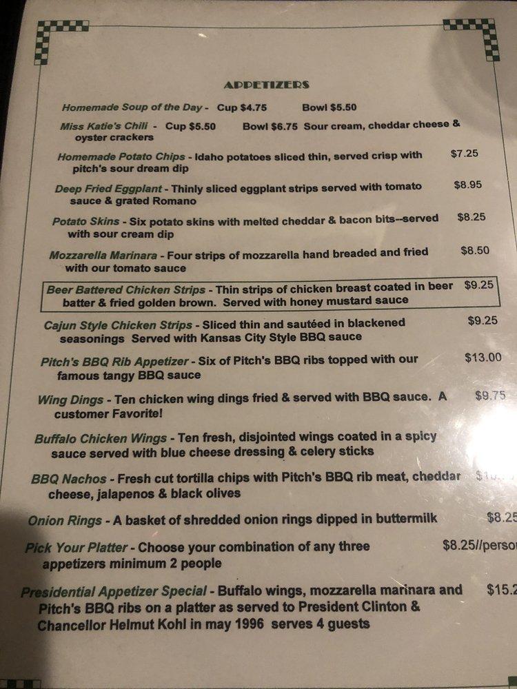 Menu at Miss Katie's Diner restaurant, Milwaukee