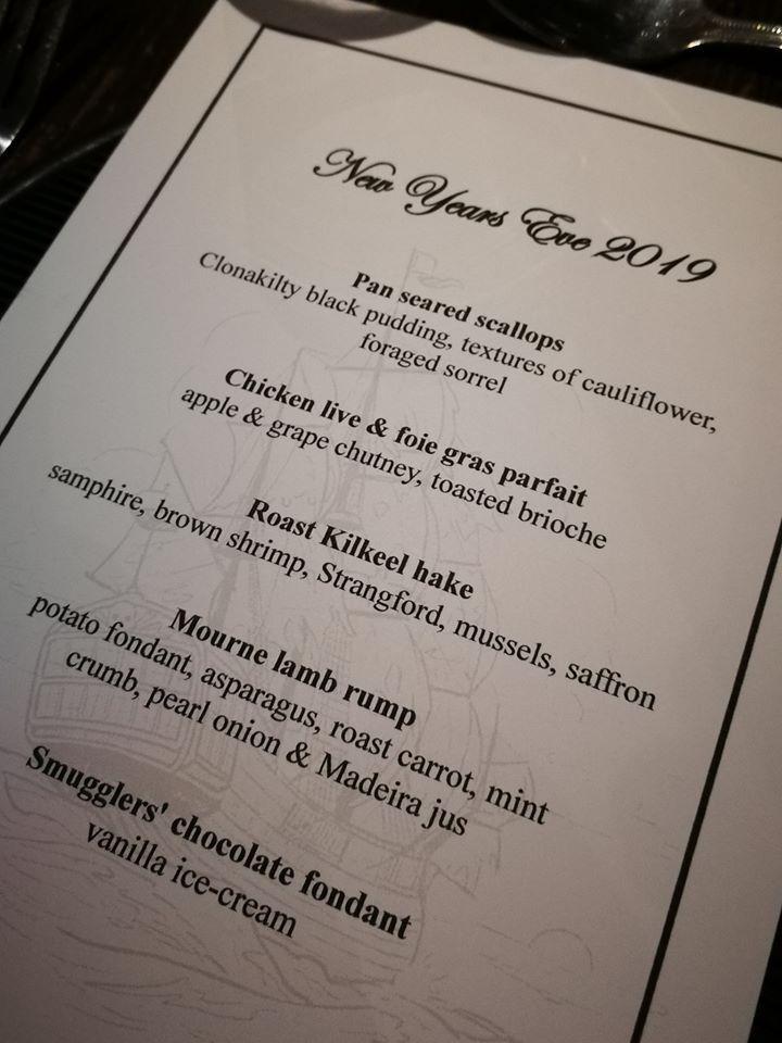 Menu at The Smuggler's Table pub & bar, Killyleagh