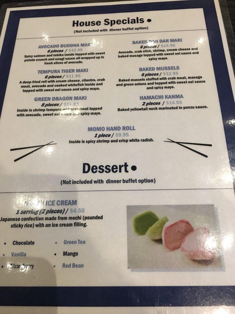 Menu at Sushi Naper restaurant, Naperville, Illinois Rte 59 #158
