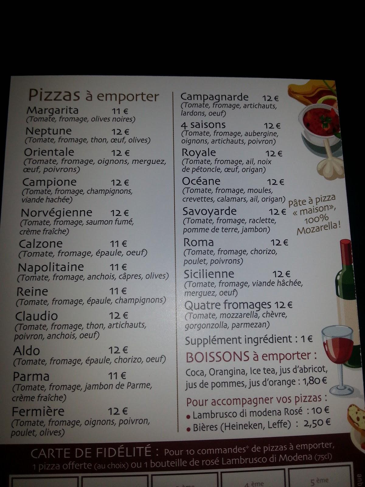 Menu at Restaurant Chez Claudio, Houilles, 5 Rue Camille Pelletan