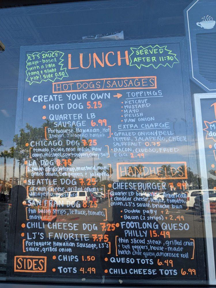 Menu at LJ's LIL' CAFE, Cypress