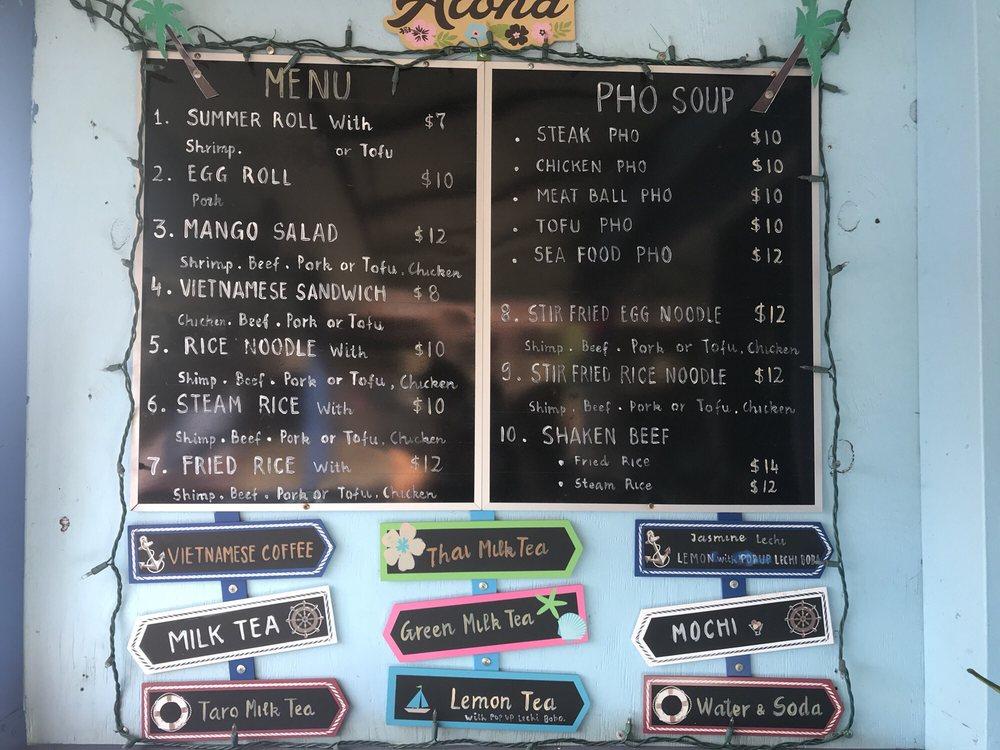 Menu at Vietnamese Food To Go restaurant, Kihei, S Kihei Rd