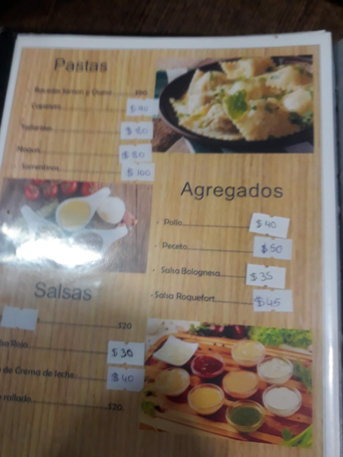 Menu at El Refugio restaurant, Taco Pozo