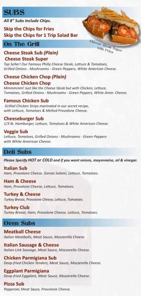 Menu at Italian Delight Family Restaurant, South Boston