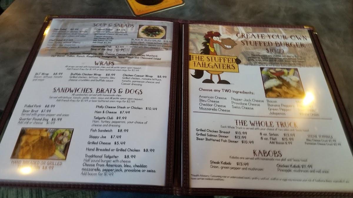 Menu at The Tailgate pub & bar, Indianapolis, S Emerson Ave Suite V