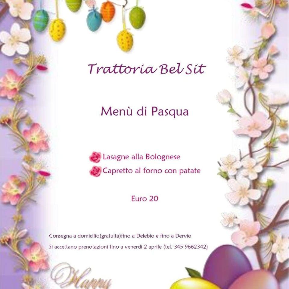 Menu at Trattoria Bel Sit restaurant, Colico Piano