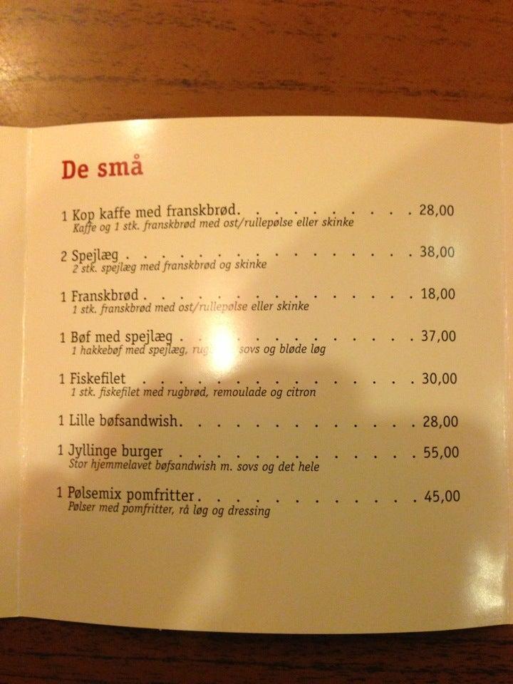 Menu at Chicky Grill Bar, Copenhagen