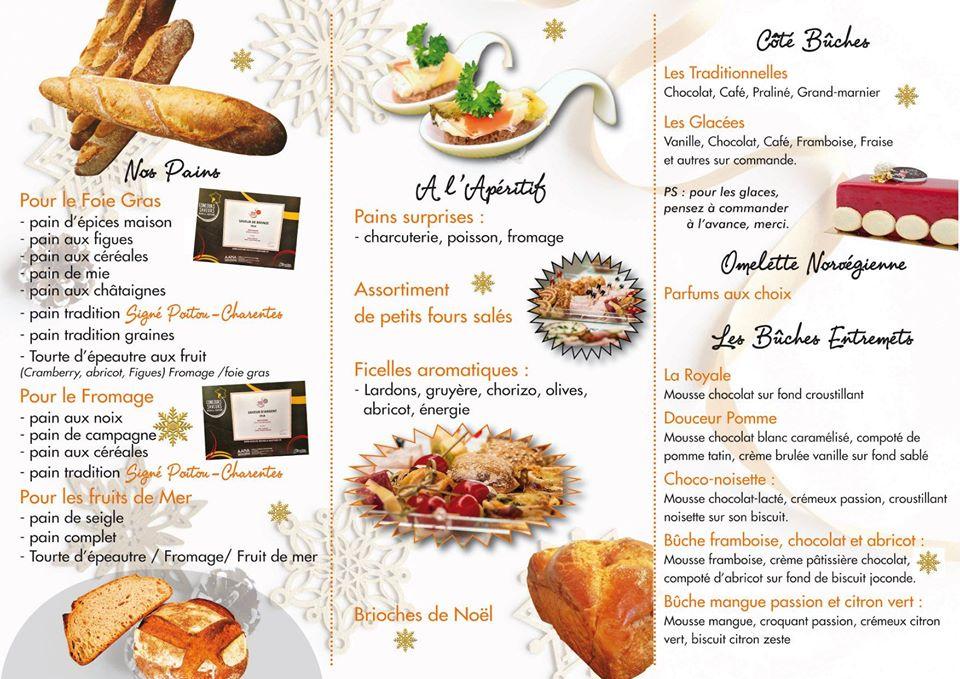 Menu au Boulangerie Guignard, Royan, 74 Bd de la Perche