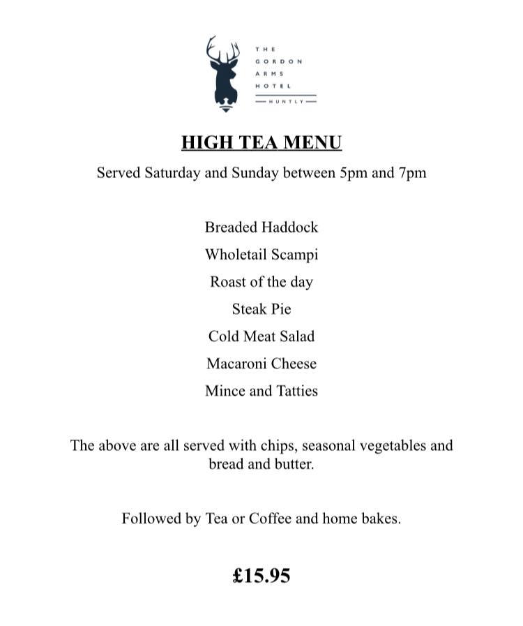 Menu at Cheers pub & bar, Huntly, The Square