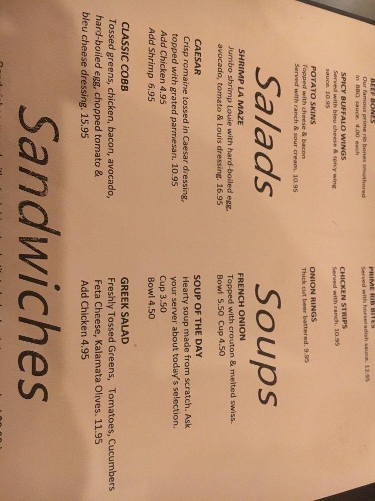 Menu at Cafe La Maze, National City, Highland Ave