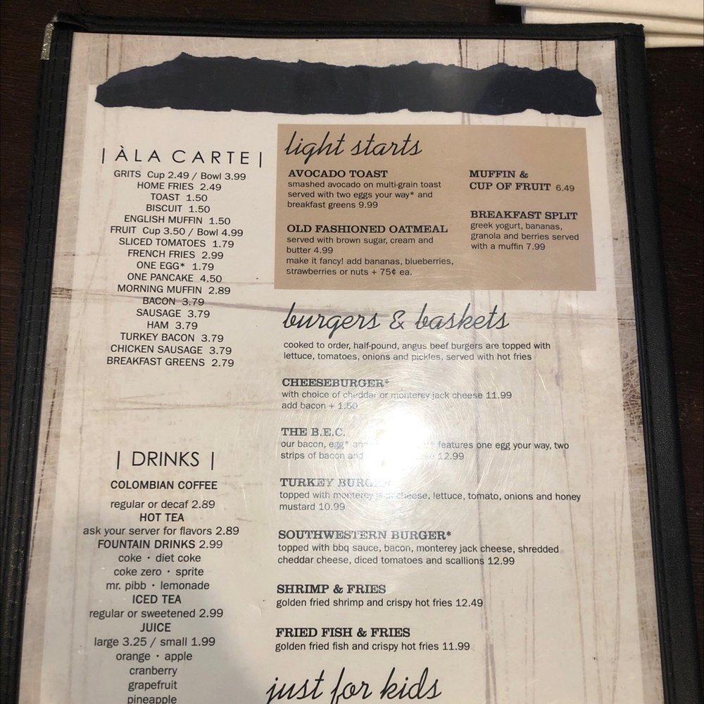 Menu at Two Eggs! restaurant, McDonough