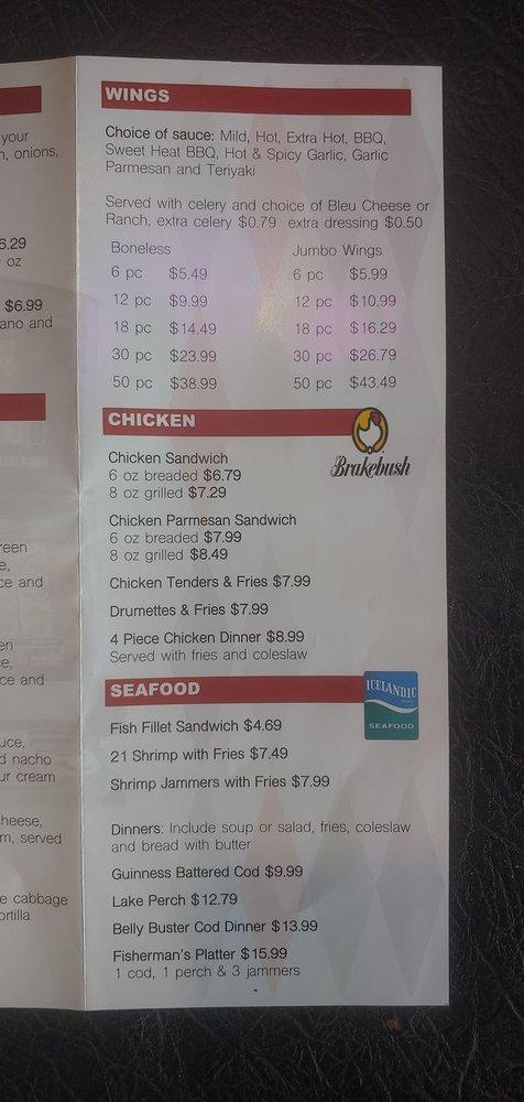 Menu at Jester's Double D Pizza pizzeria, Waukegan