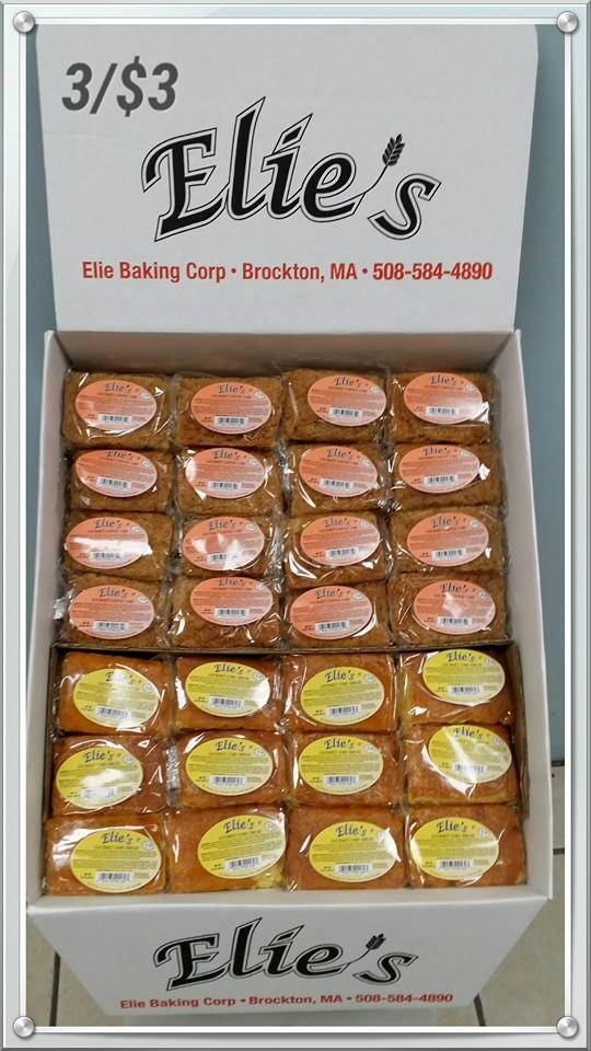Menu at Elie Baking Corp, Brockton
