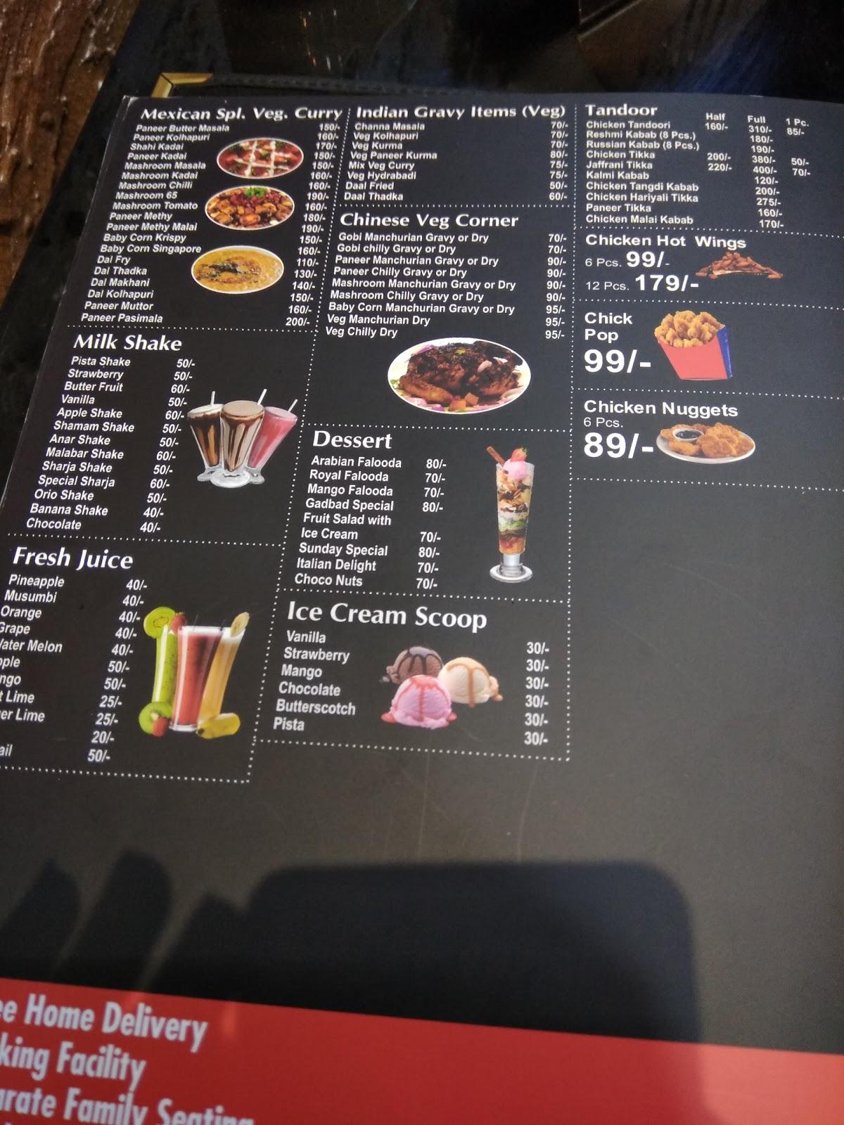 Menu at Mexican Hot 'n' Spicy, Mangaluru, VV64+WGF