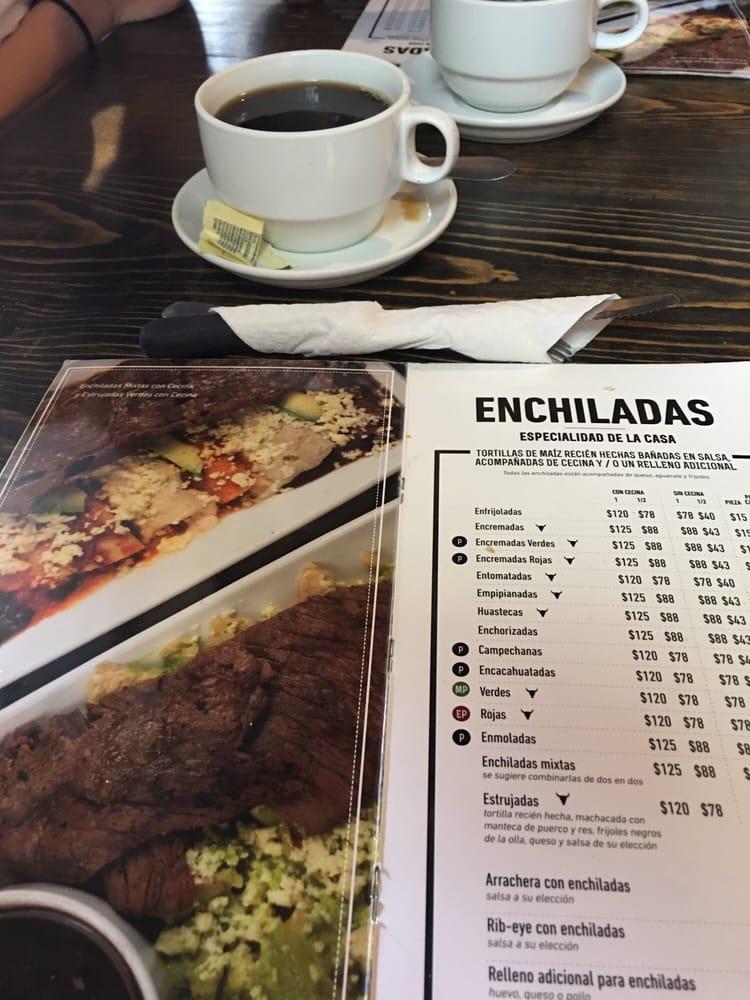Menu at El Lindero Monterrey restaurant, Monterrey, Degollado #770 Sur