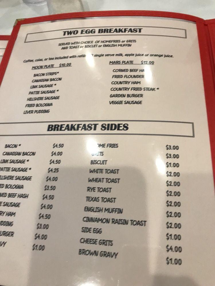 Menu at Harvest Moon Lowcountry Grille restaurant, Ravenel