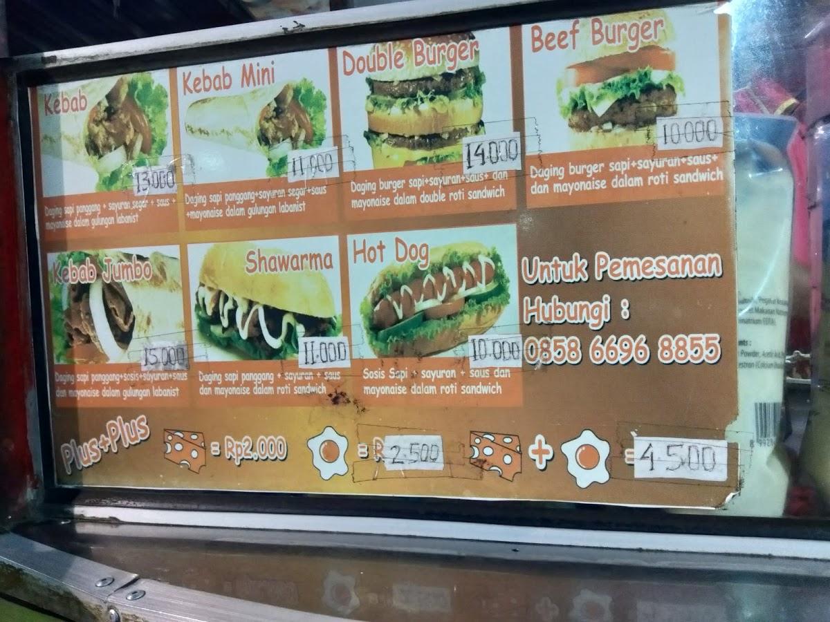Menu at Kebab Tukino's, Semarang, +8PW
