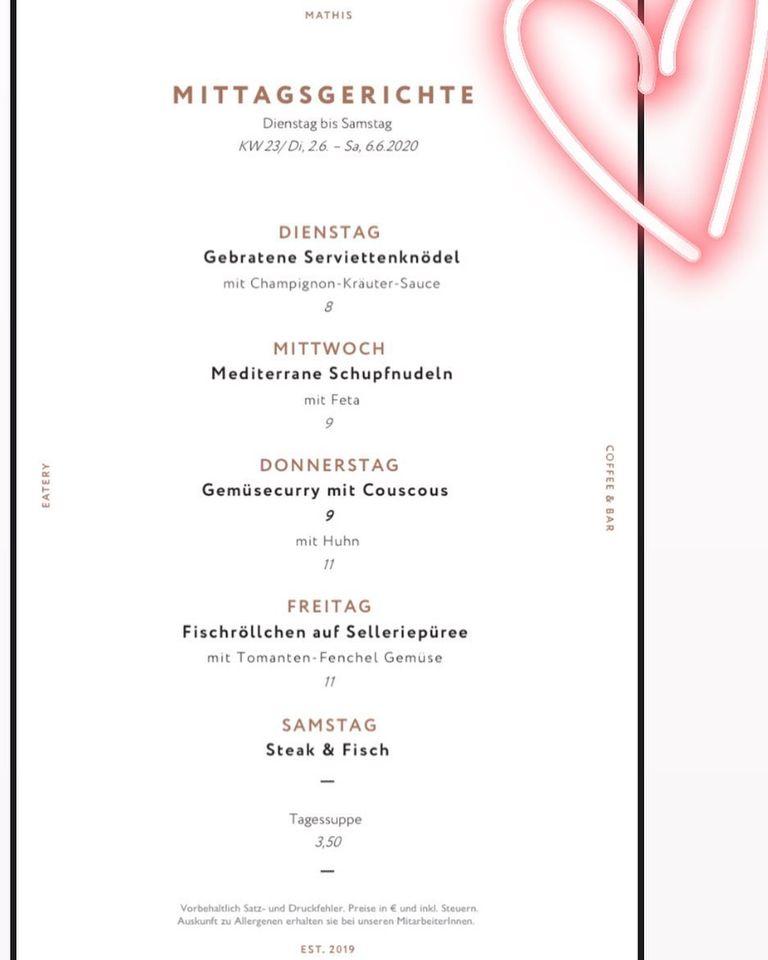 Speisekarte von MATHIS Eatery, Coffee & Bar, Gallneukirchen