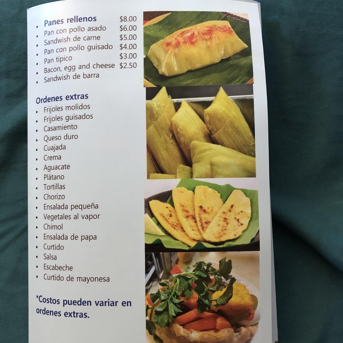 Menu at Segovia Bakery Inc., Hempstead