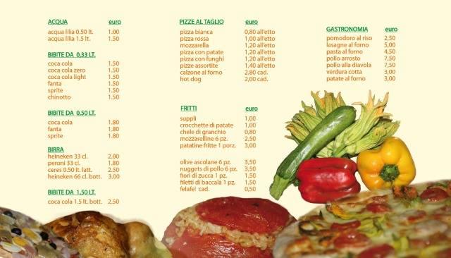 Menu da Ideal Pizza ristorante, Roma, Viale Gaetano Arturo Crocco