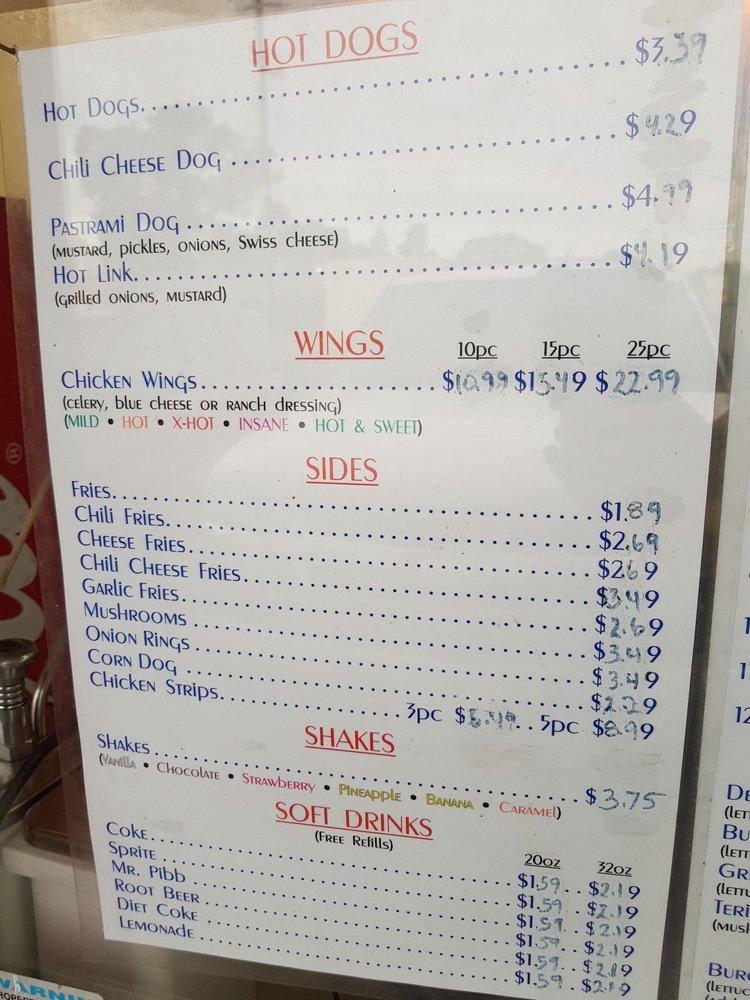 Menu at Original Granite restaurant, Rio Linda