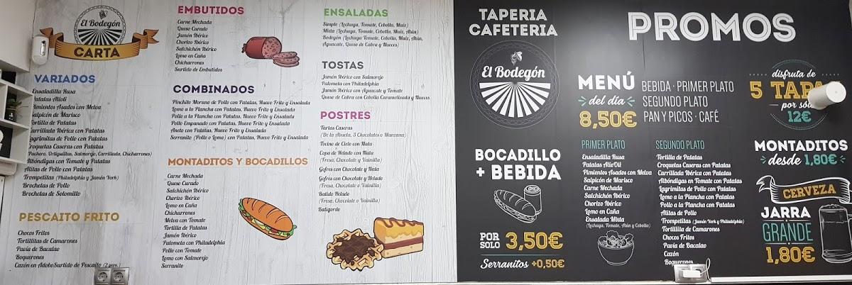 Menu at Taperia El bodegón 2 pub & bar, Jerez de la Frontera