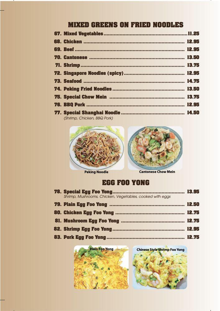 Menu at Hong & Sandy's Family Restaurant, Wetaskiwin