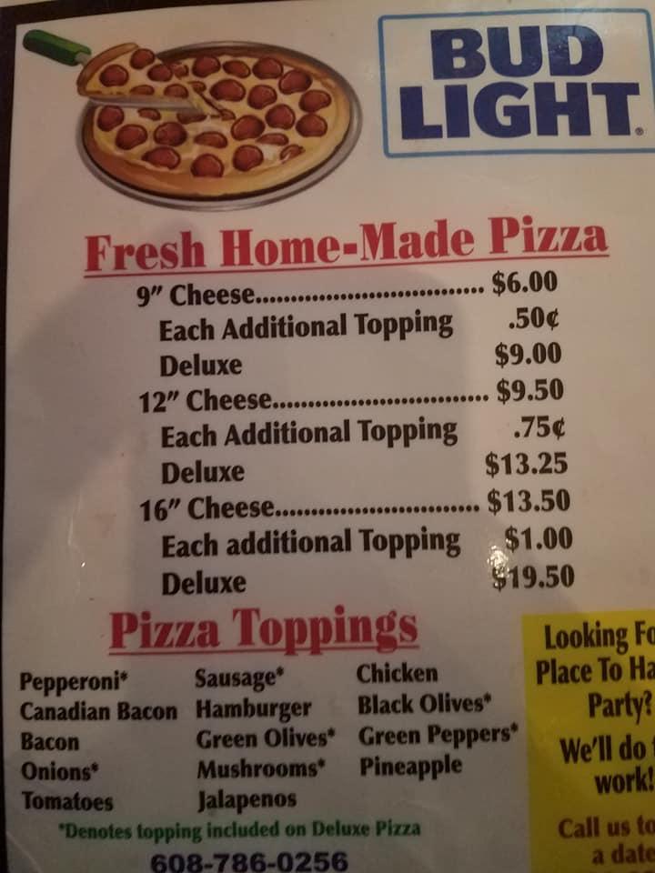 Menu at Hunter's Last Chance Bar & Grill, West Salem