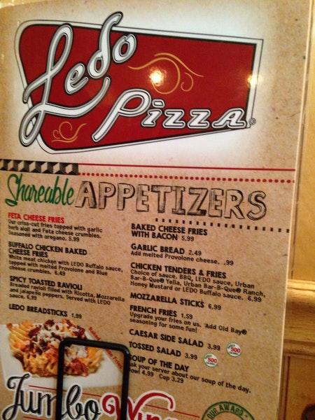 Menu at Ledo Pizza Waldorf, MD - Festival Way pizzeria, Waldorf ...