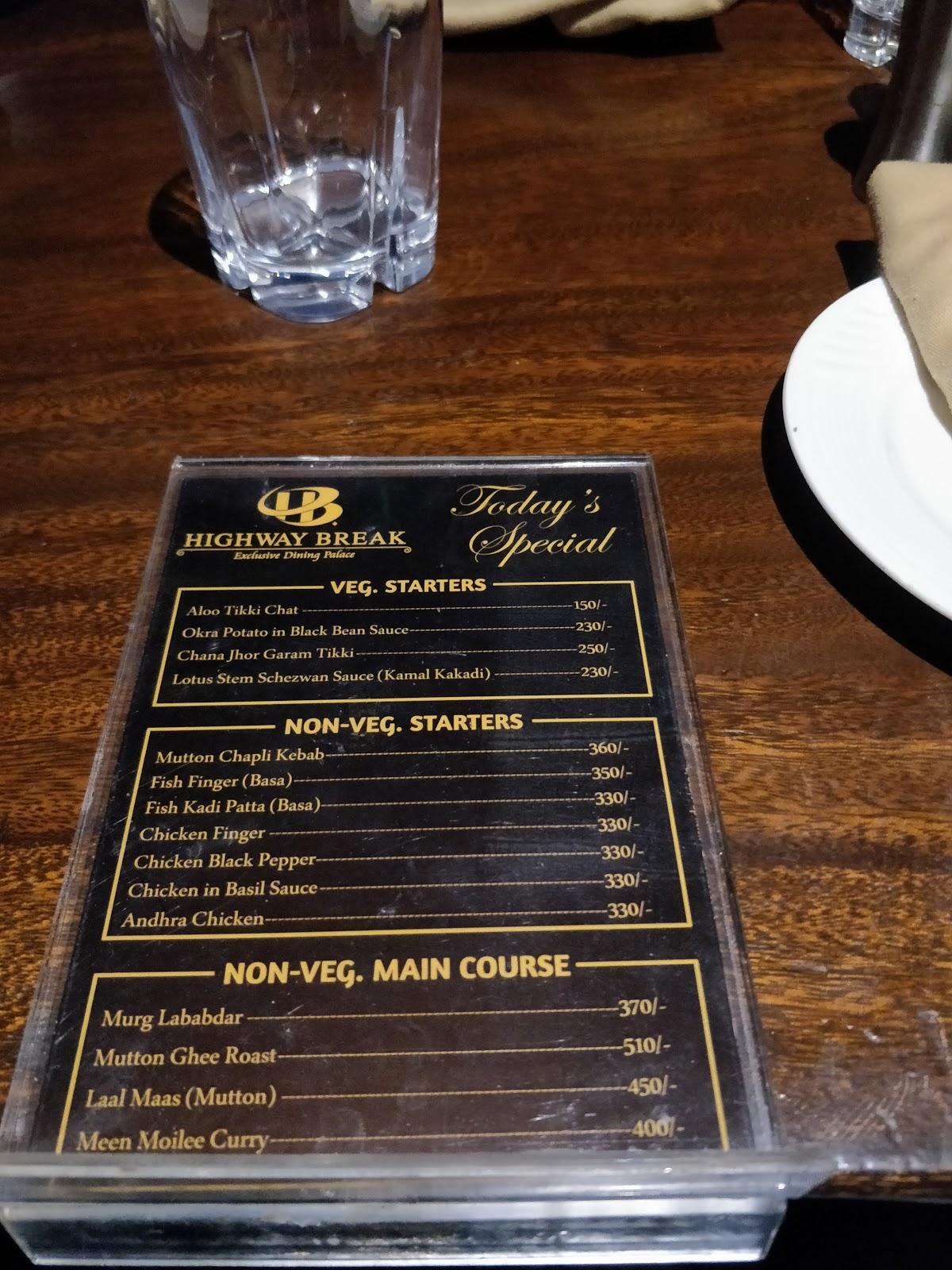 Menu at k, Navi Mumbai, Satyam Heritage