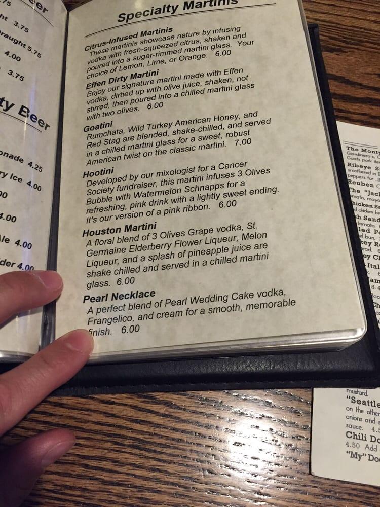 Menu at Gabby Goat American Pub & Grill, Effingham
