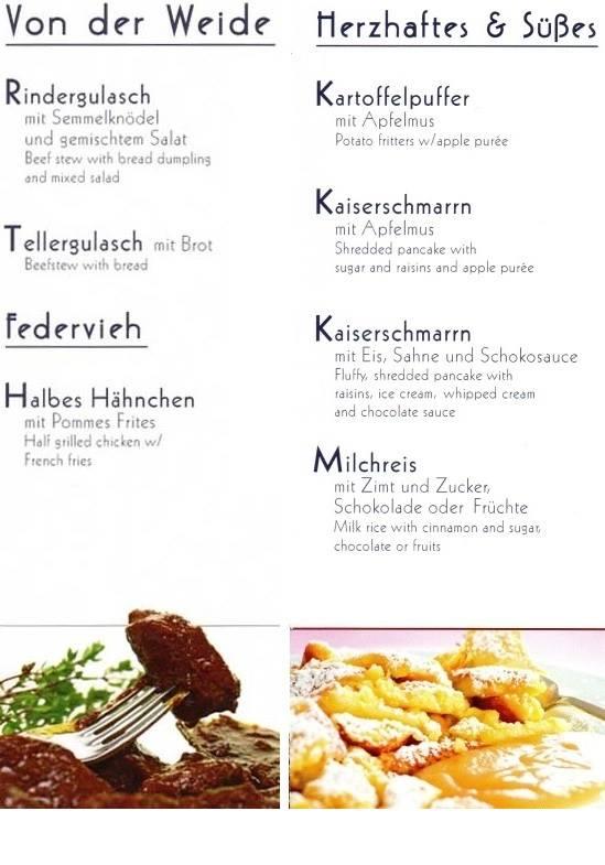 Menu at Seaport Cafe Graf, Lindau