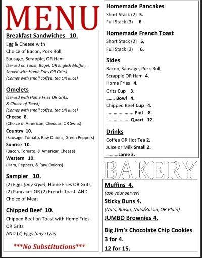 Menu at West Main Diner restaurant, Lansdale