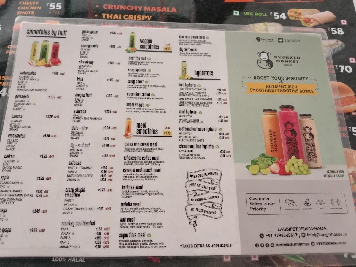 Menu at FIVE star chicken, Vijayawada, 12-137