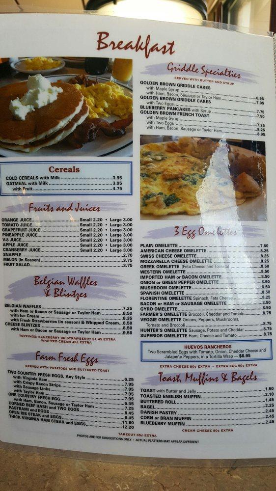 Menu at Superior Diner restaurant, Perth Amboy